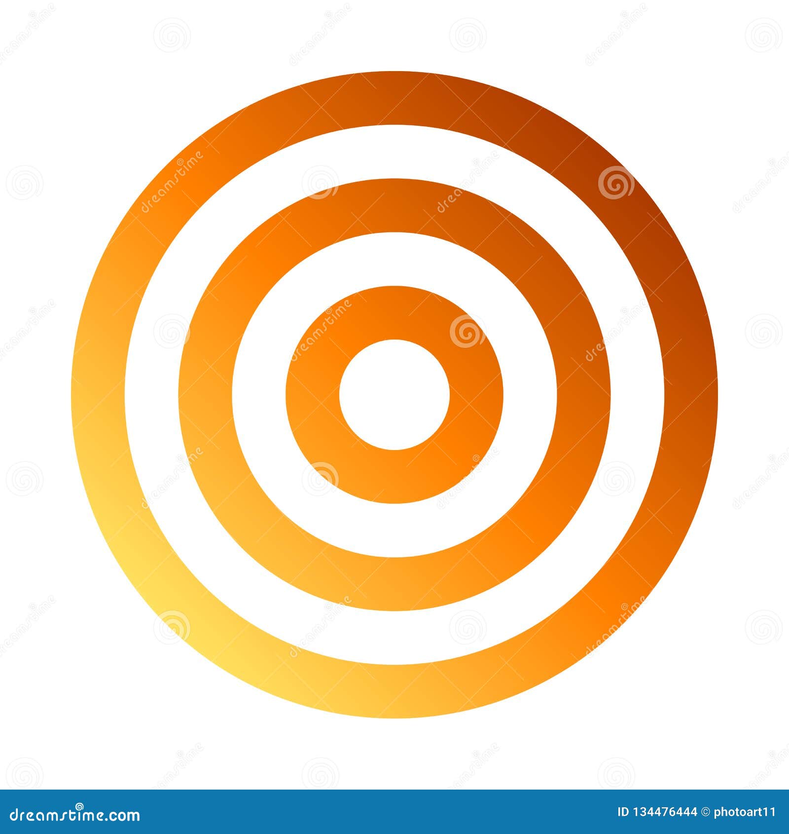 Target Sign - Orange Gradient Transparent, Isolated - Vector Stock ...