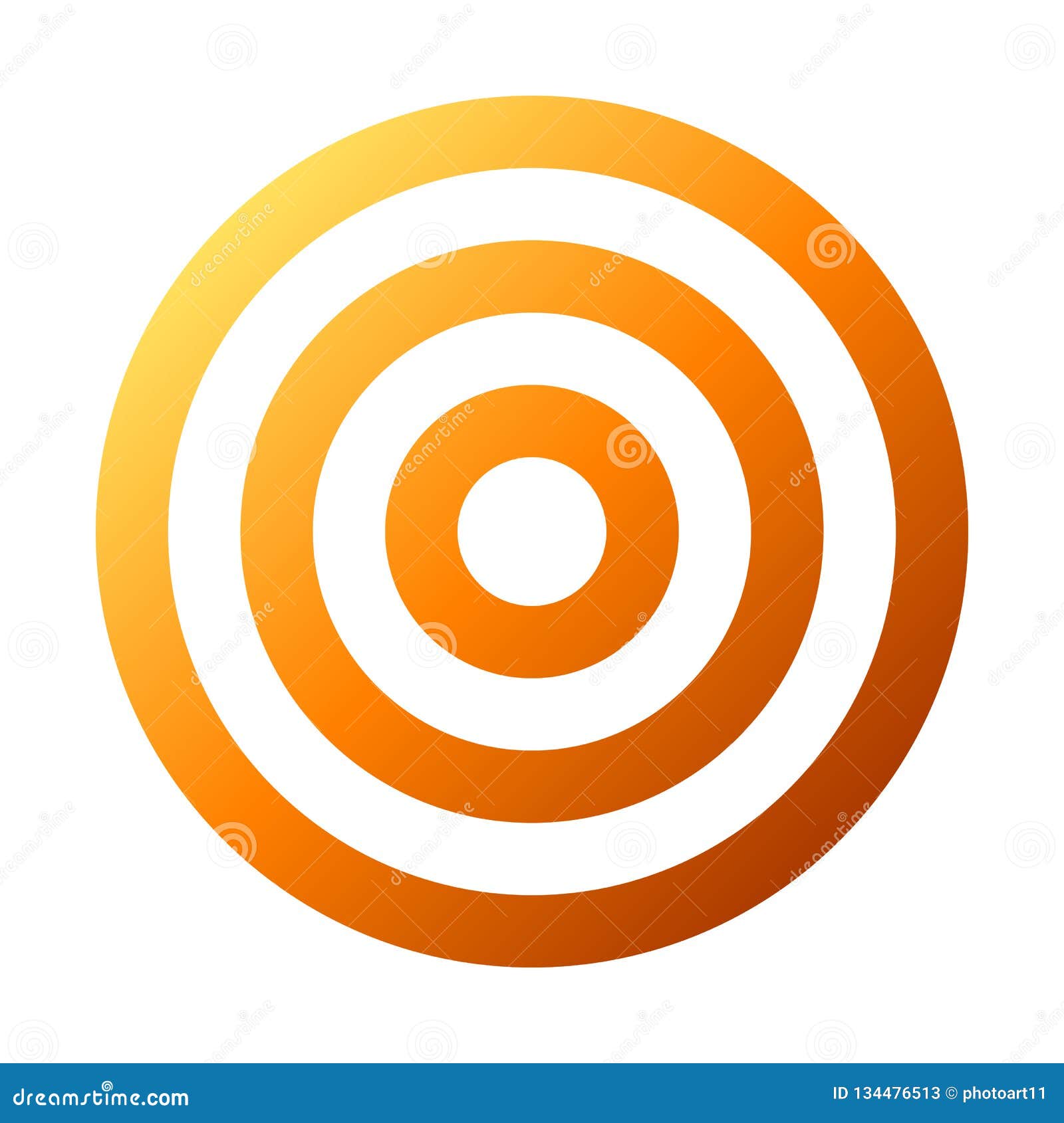 Target Sign - Orange Gradient Transparent, Isolated - Vector Stock ...