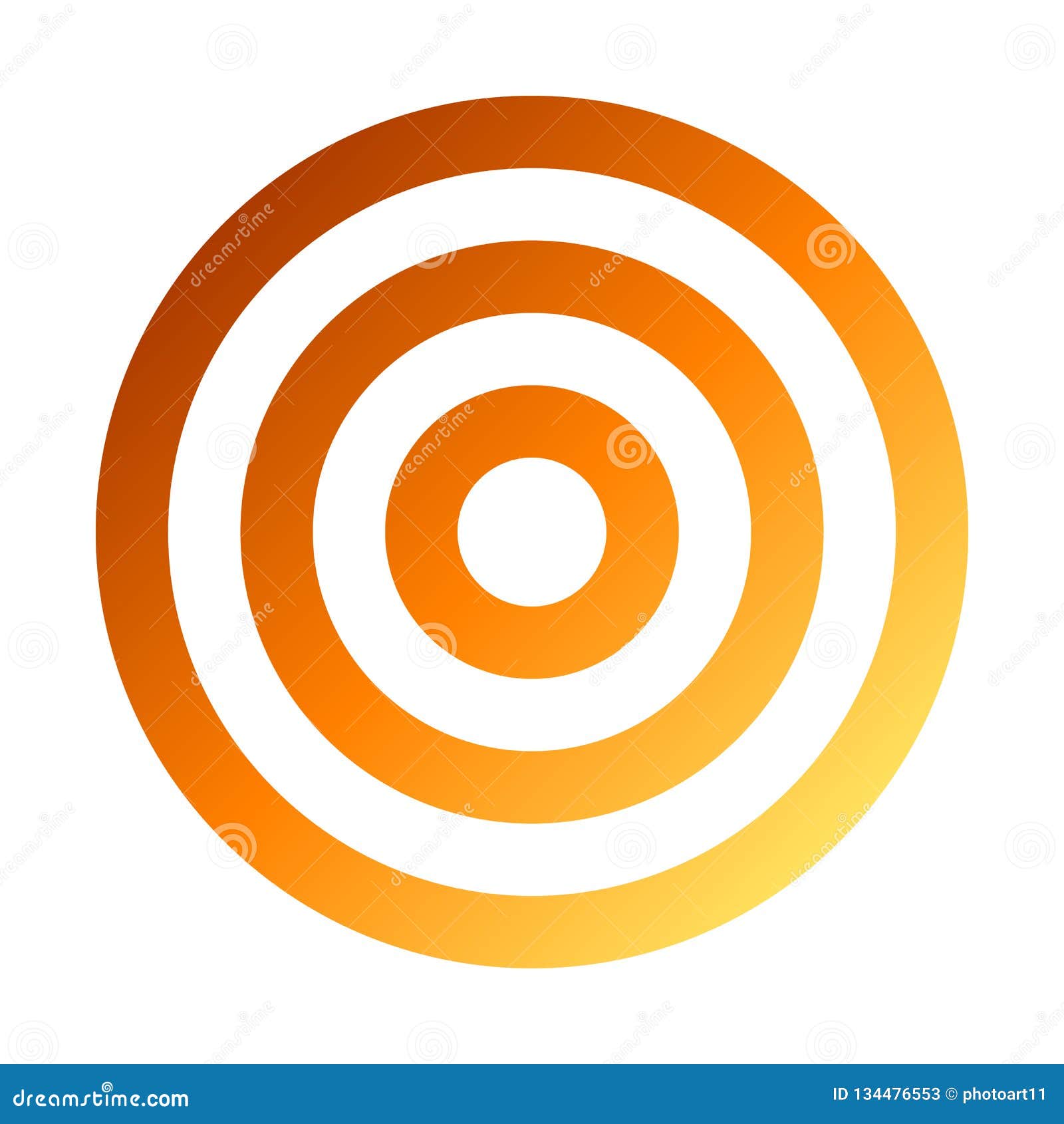 Target Sign - Orange Gradient Transparent, Isolated - Vector Stock ...