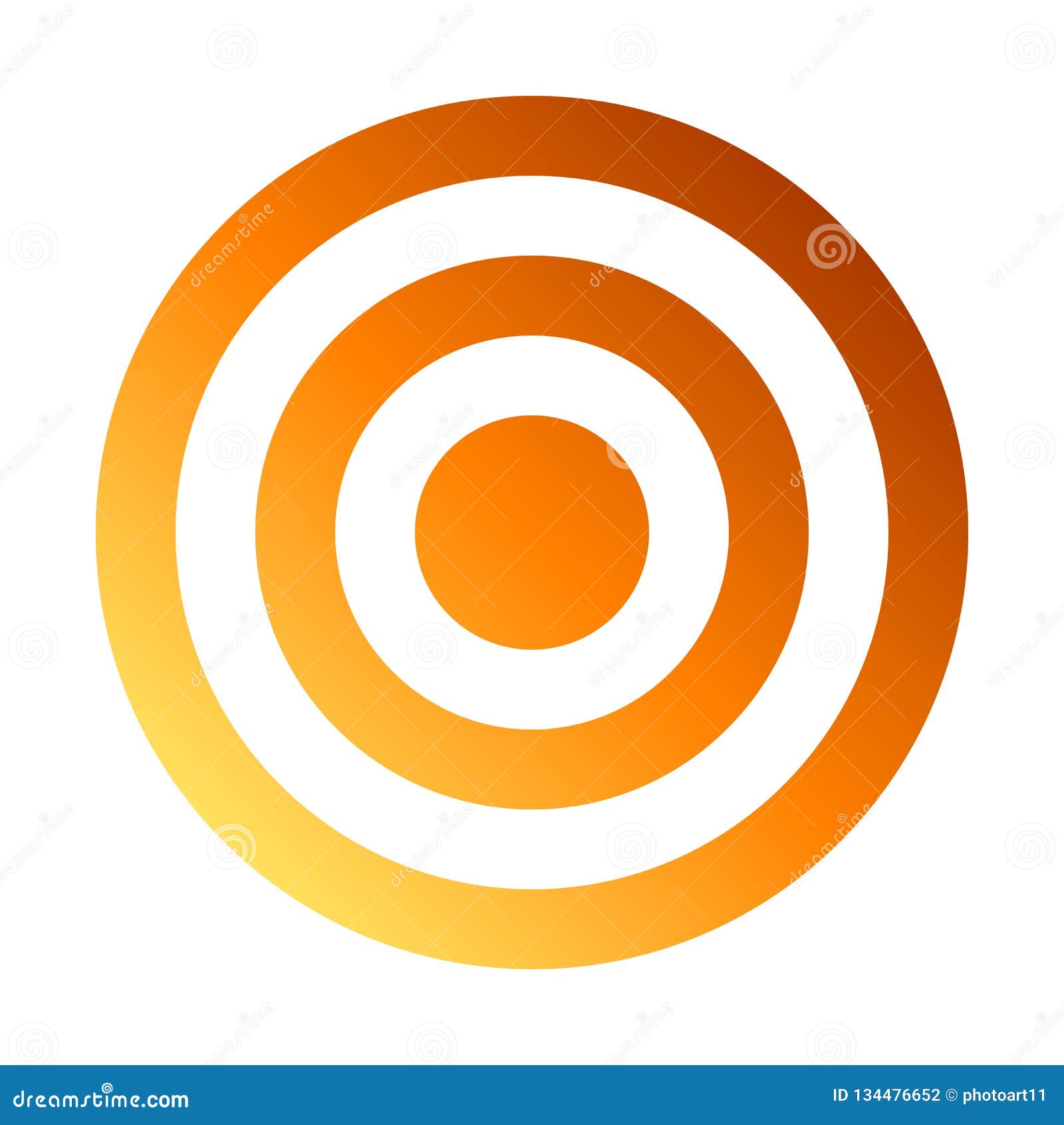 Target Sign - Orange Gradient Transparent, Isolated - Vector Stock ...