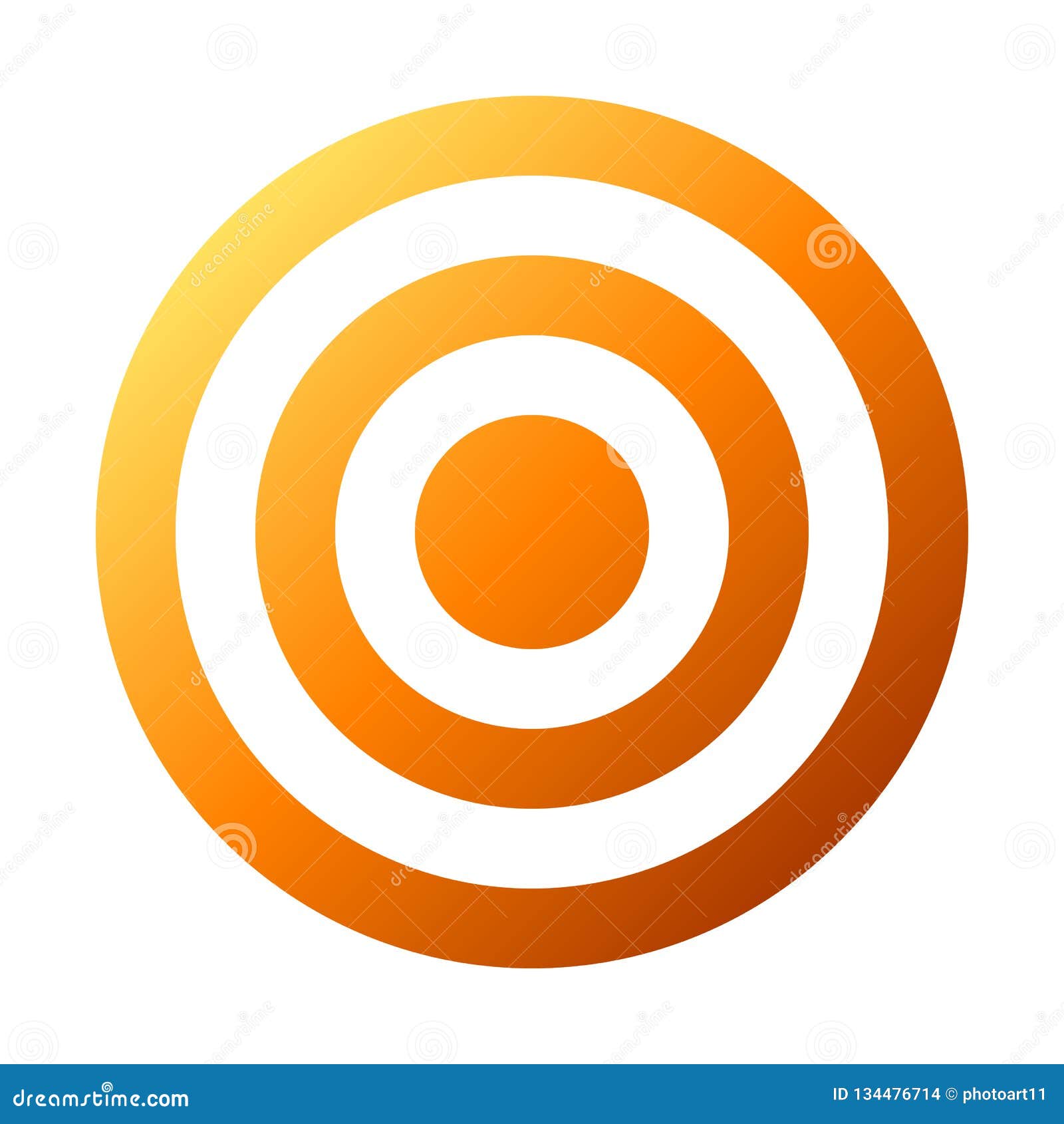 Target Sign - Orange Gradient Transparent, Isolated - Vector Stock ...