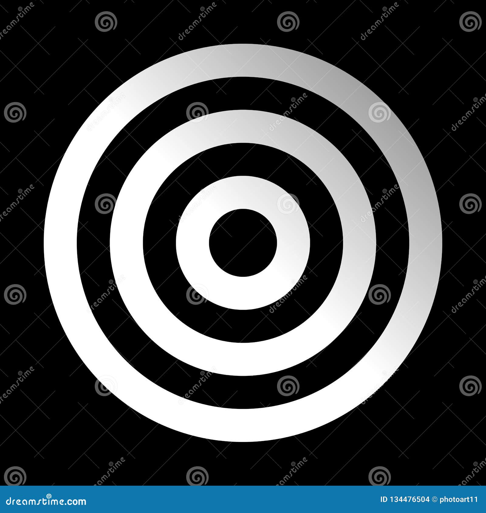 Target Sign - White Gradient Transparent, Isolated - Vector Stock ...