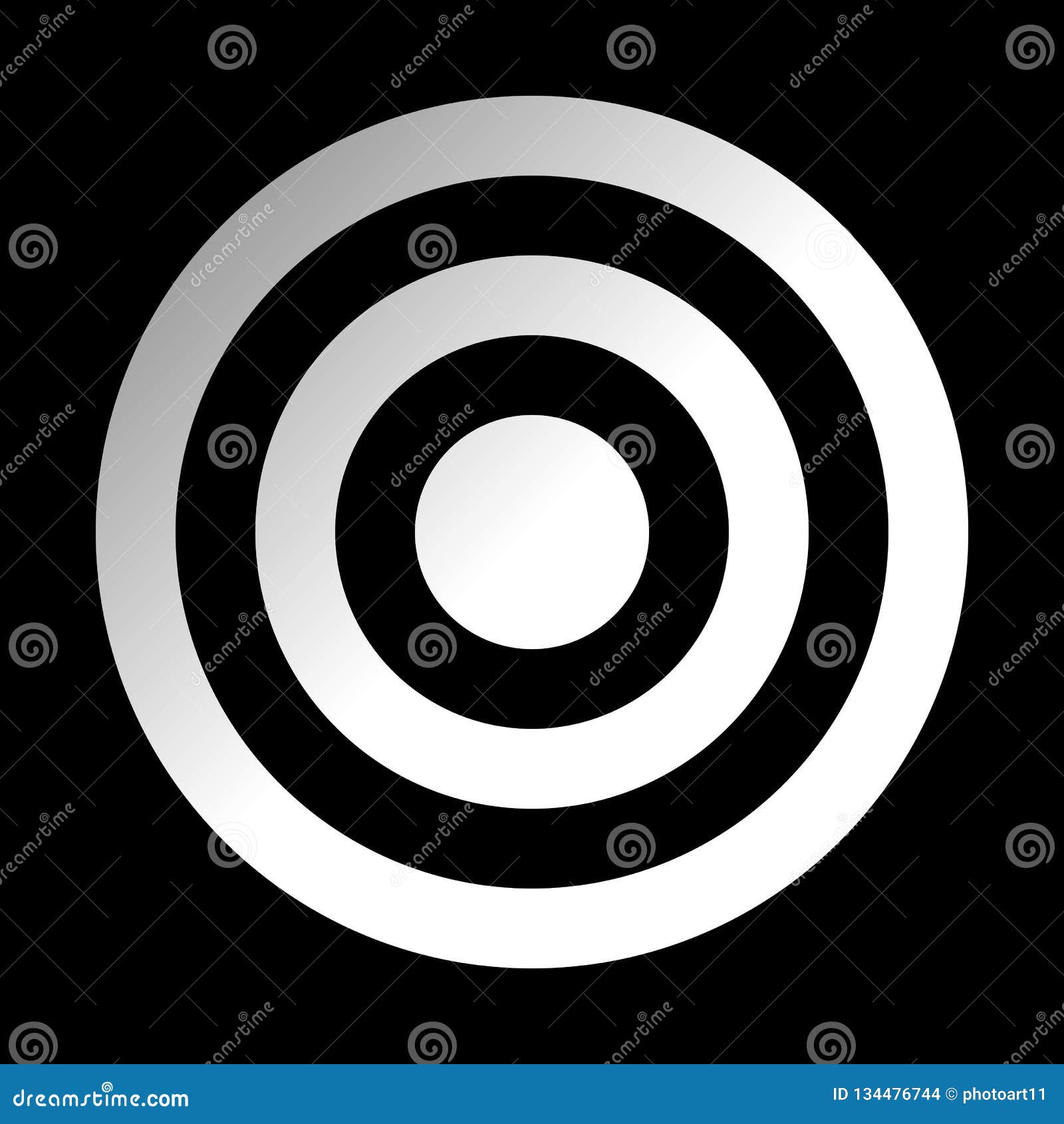 Target Sign - White Gradient Transparent, Isolated - Vector Stock ...