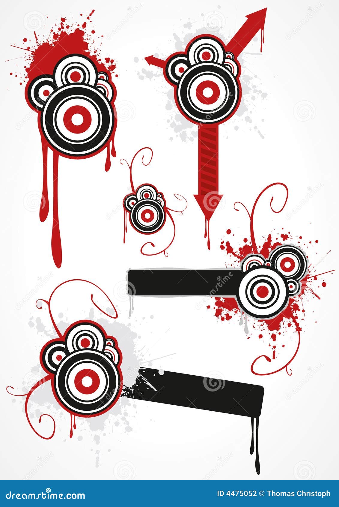 Target Signs stock vector. Illustration of drip, artwork - 4475052