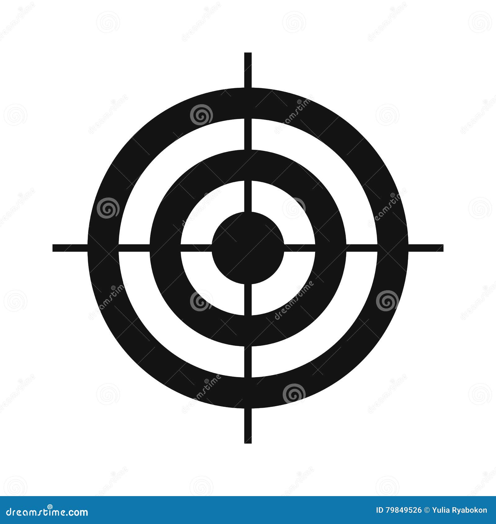 Target simple icon stock vector. Illustration of goal - 79849526