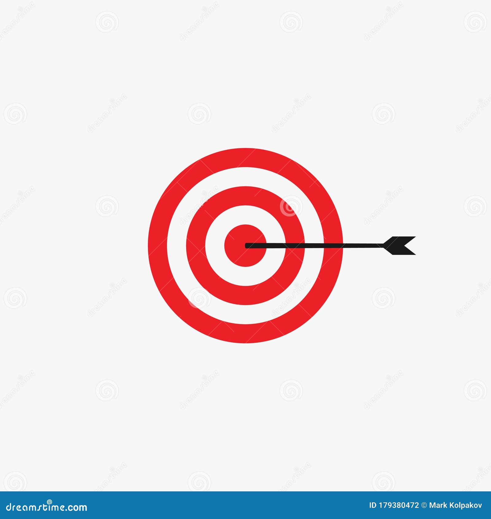 Target Simple Vector Icon. Flat Vector Infographic Stock Vector ...
