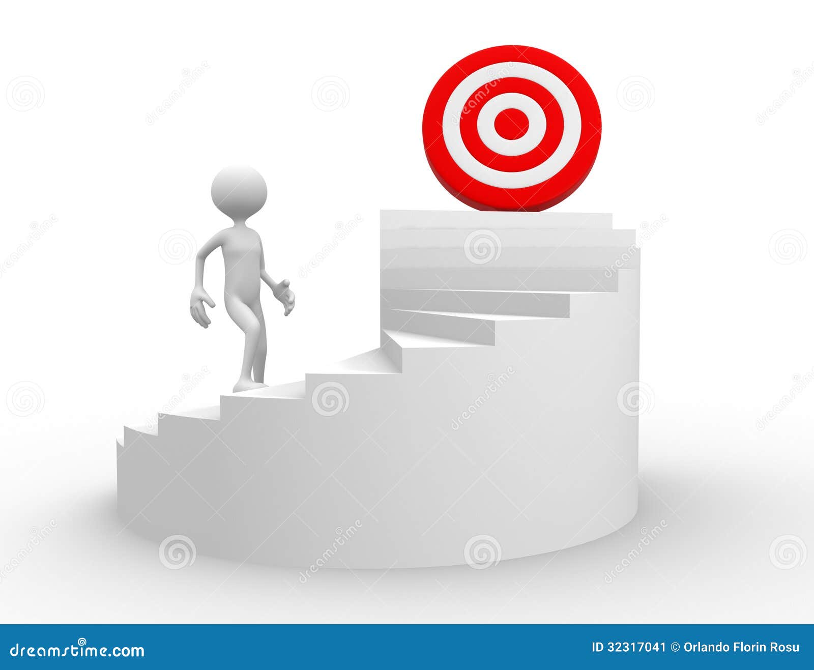 Target and stairs stock illustration. Illustration of people - 32317041