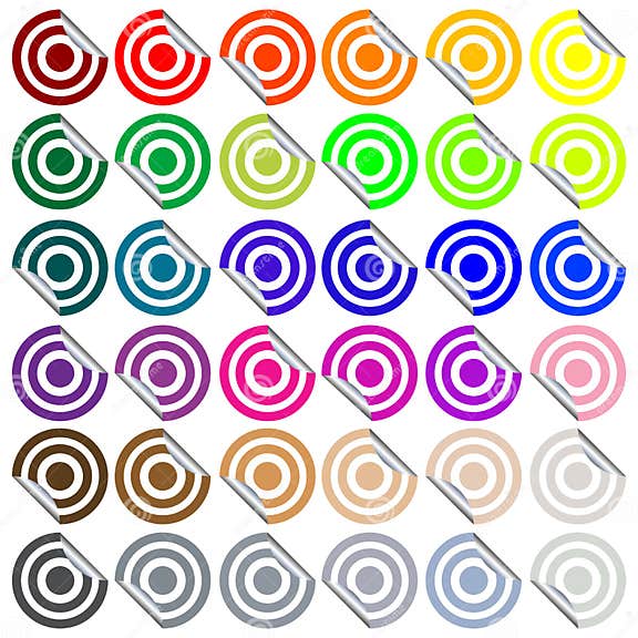 Target stickers stock vector. Illustration of customer - 13009593