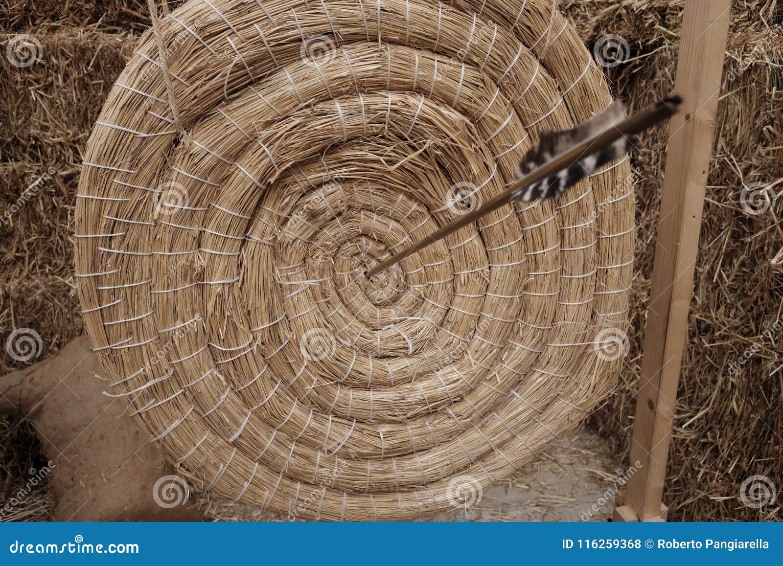 Target of Straw for Shooting with Bow Stock Photo - Image of straw ...