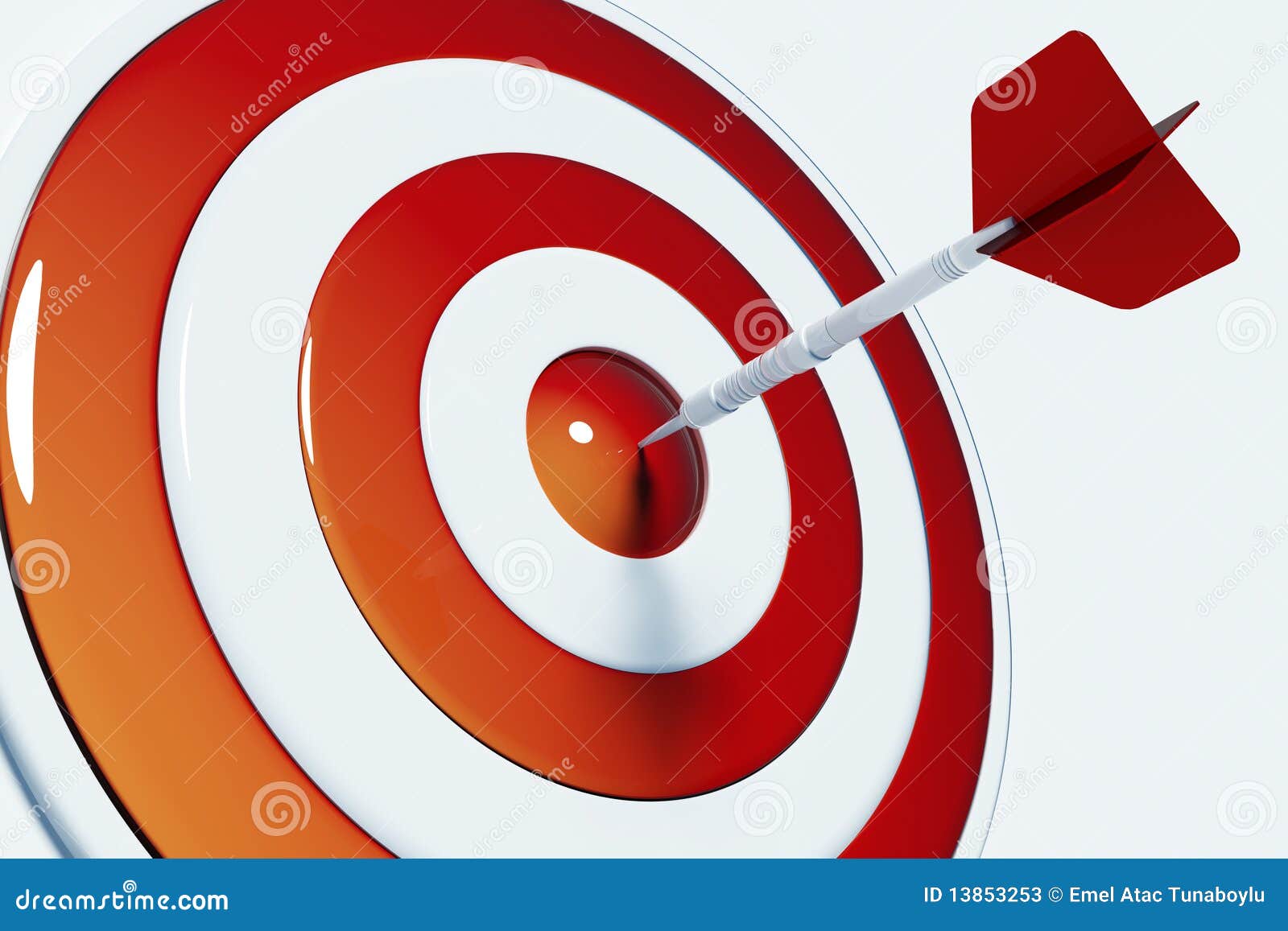 Target and Success stock illustration. Illustration of white - 13853253