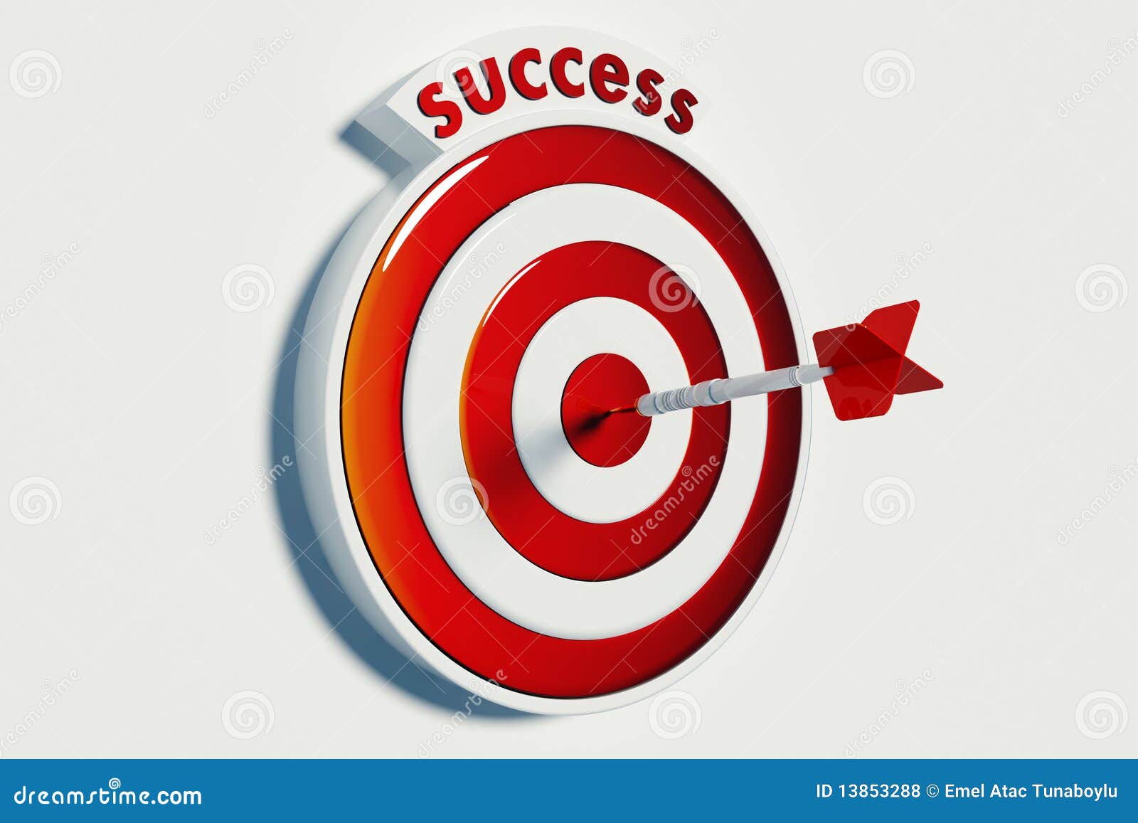 Target and Success stock illustration. Illustration of perfection ...
