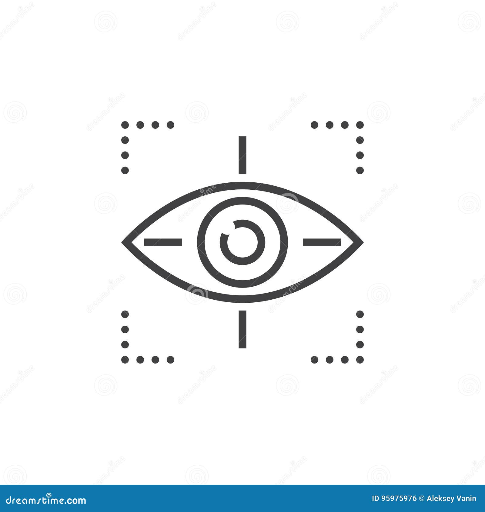 Target Symbol Icon Vector, Eye Tracking Line Icon, Outline Vector Logo ... Target Symbol Icon Vector, Eye Tracking Line Icon, Outline Vector Logo ...