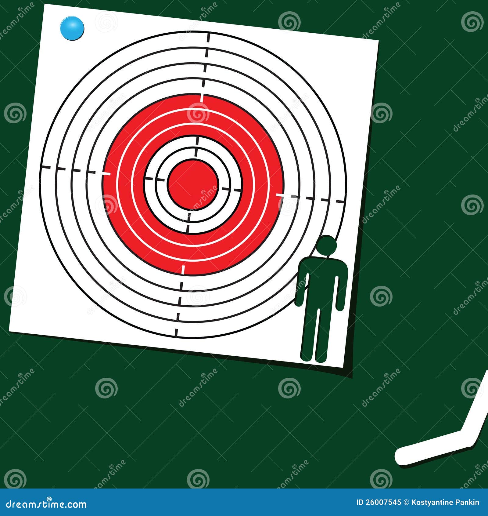 Target symbol of man stock vector. Illustration of letter - 26007545