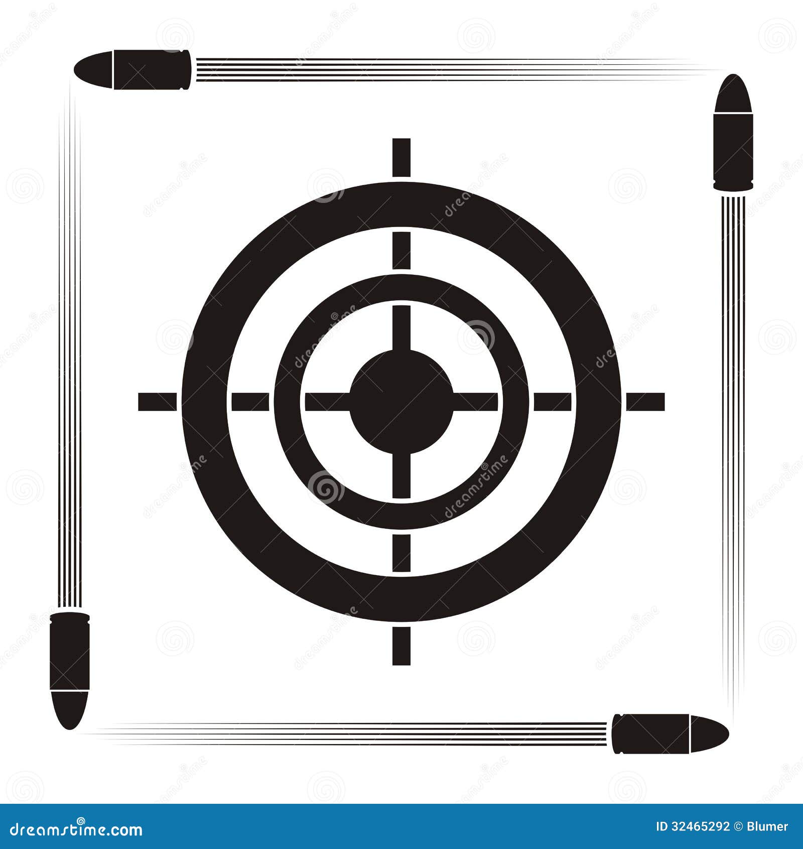 Target symbol stock vector. Illustration of circle, goal - 32465292