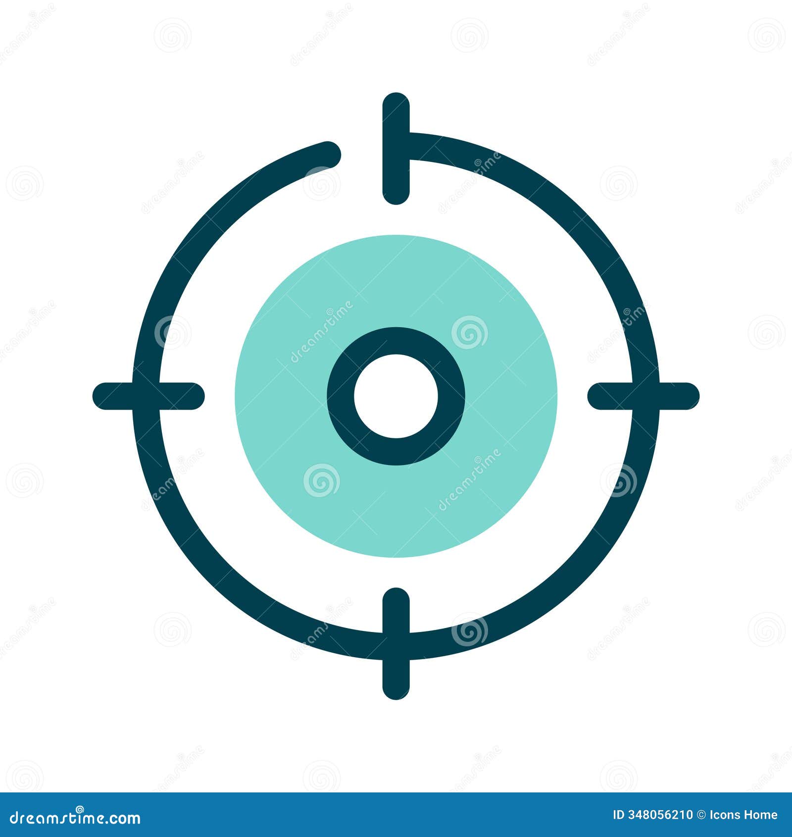 A Target Symbol Representing Focus or Objectives Stock Illustration ...