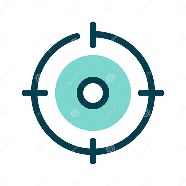 A Target Symbol Representing Focus or Objectives Stock Illustration ...