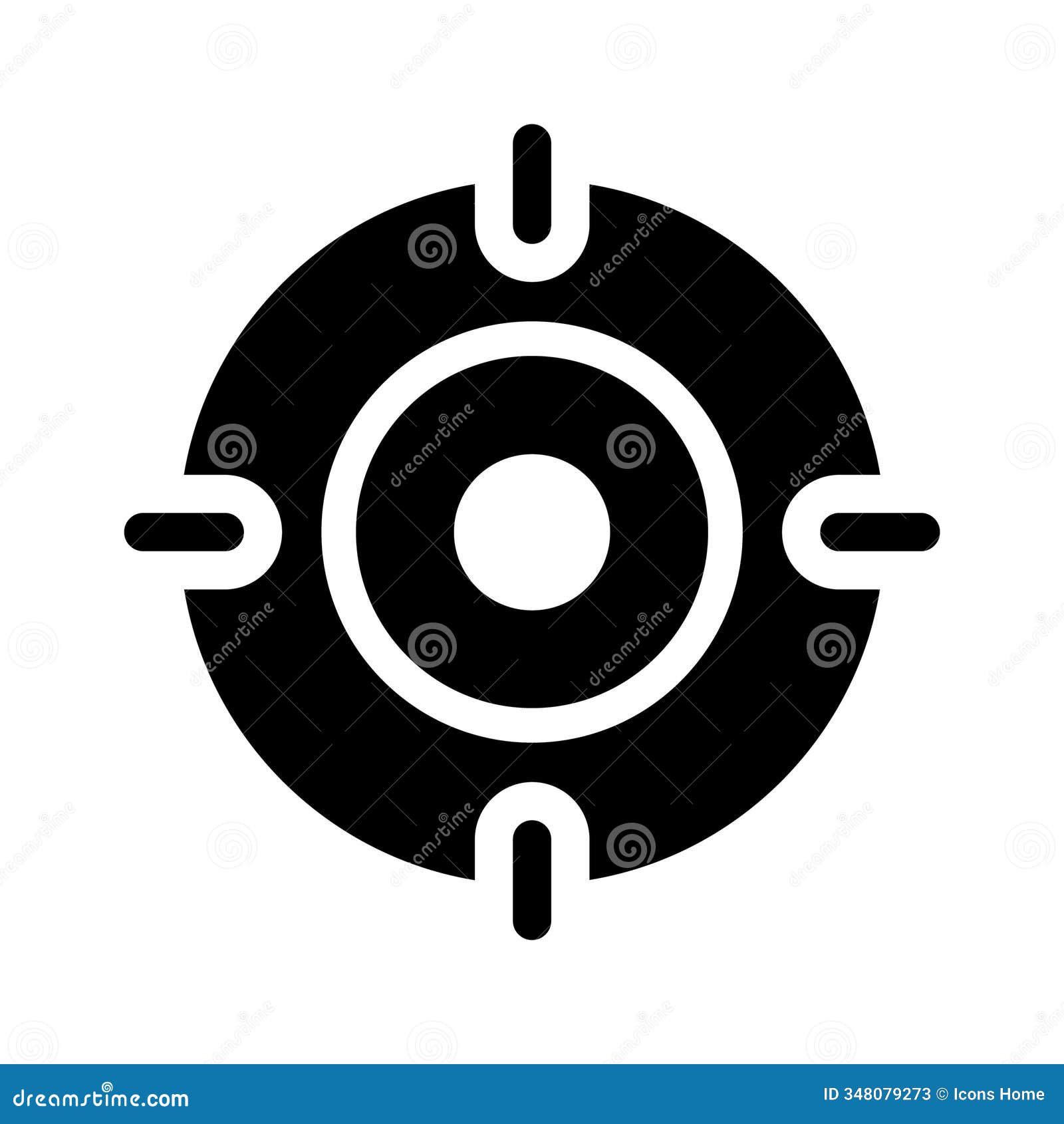 A Target Symbol Representing Focus or Objectives Stock Illustration ...