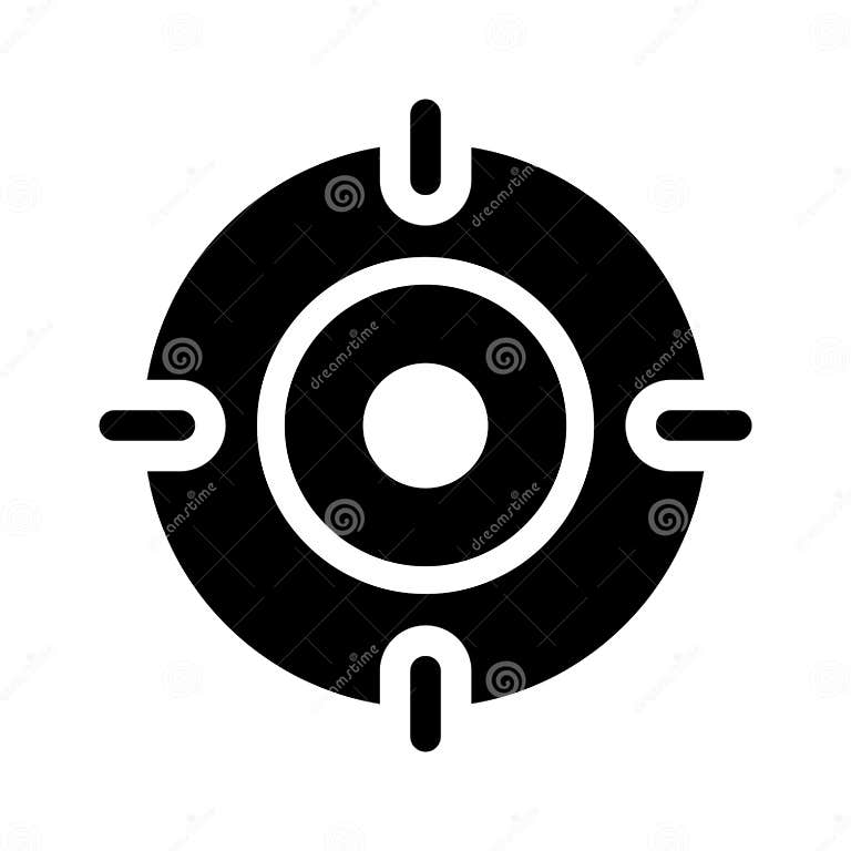 A Target Symbol Representing Focus or Objectives Stock Illustration ...