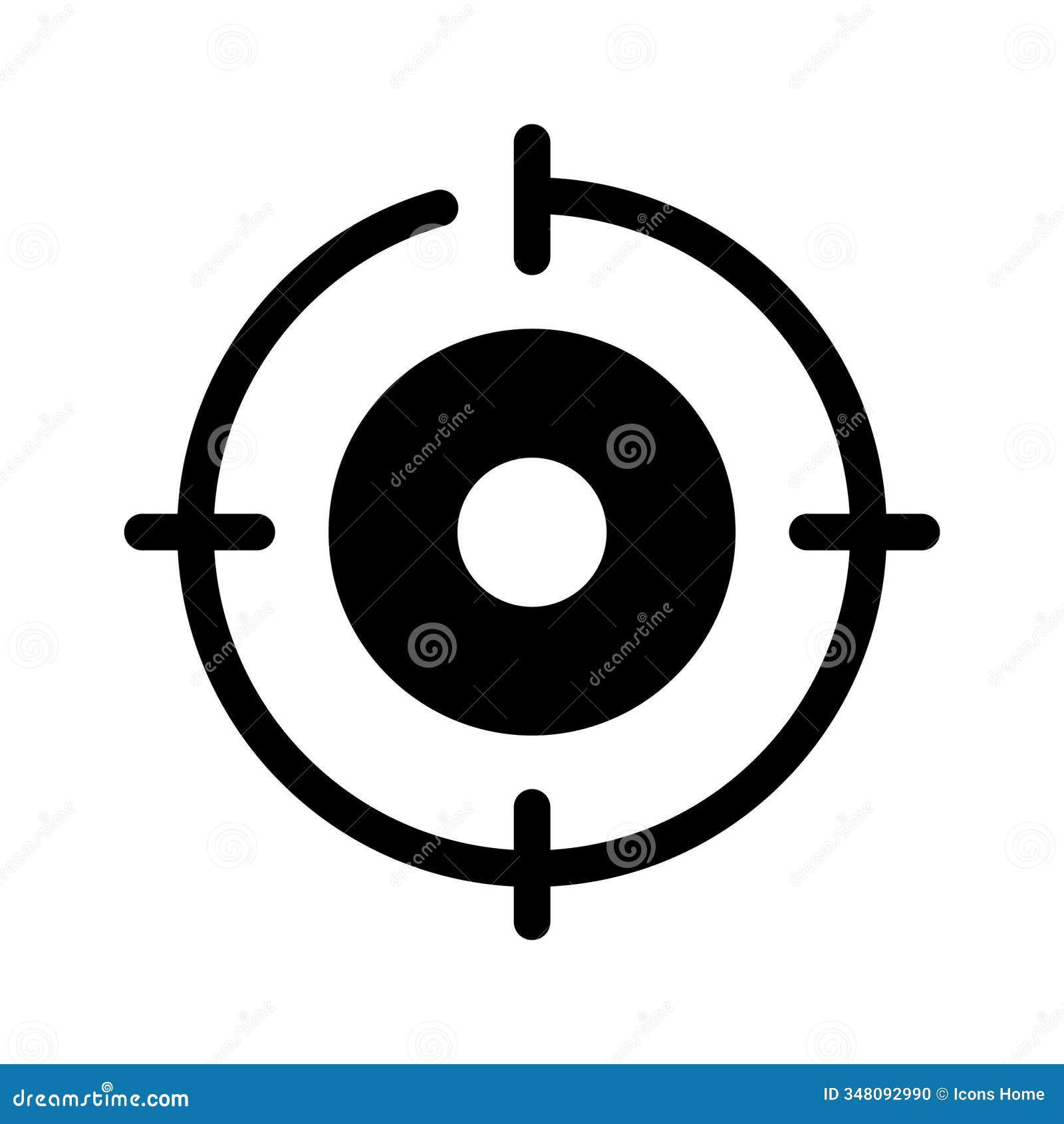 A Target Symbol Representing Focus or Objectives Stock Illustration ...