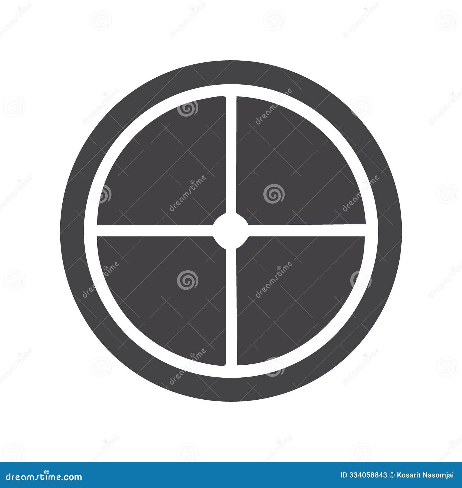 Target Symbol. Simple Target Icon, Symbolizing Goal Achievement, Focus ...
