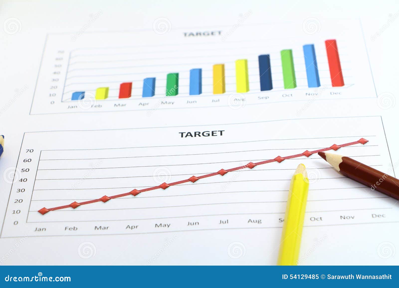 Target stock image. Image of growth, graphs, icon, diagram - 54129485