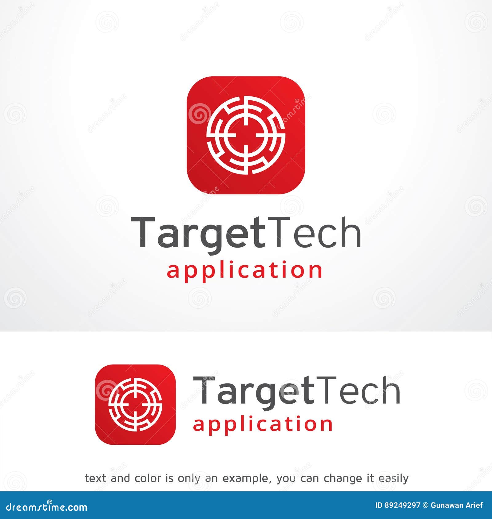 Target Tech Logo Template Design Vector, Emblem, Design Concept ...