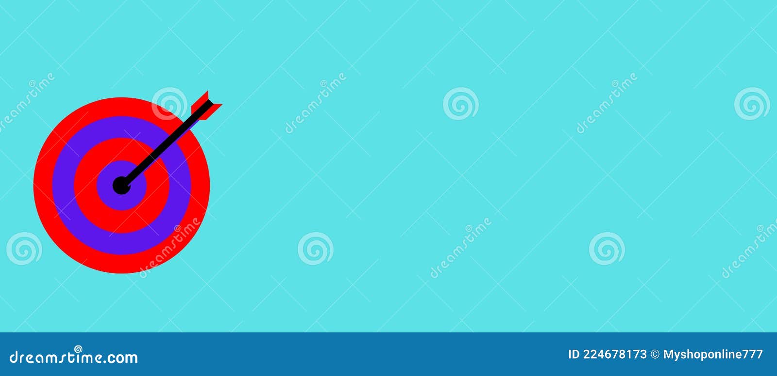 Target Template Illustration on Sky Colour Background Stock ...