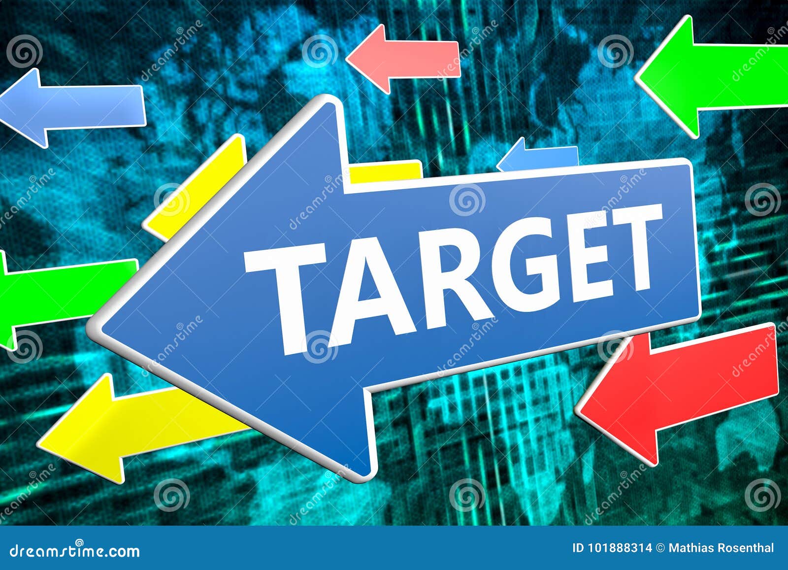 Target text concept stock illustration. Illustration of market - 101888314