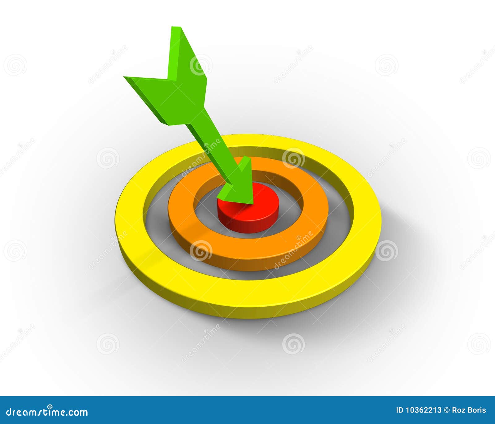 Target with three arrow stock illustration. Illustration of board ...