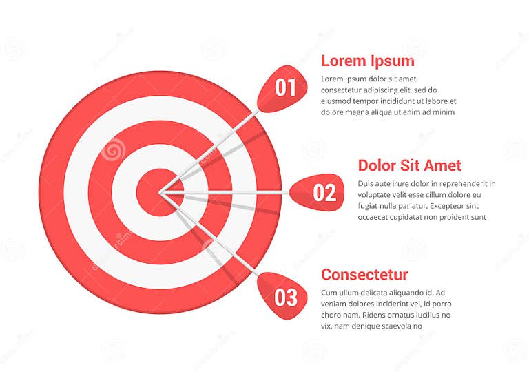 Target with Three Arrows stock vector. Illustration of concept - 108019225