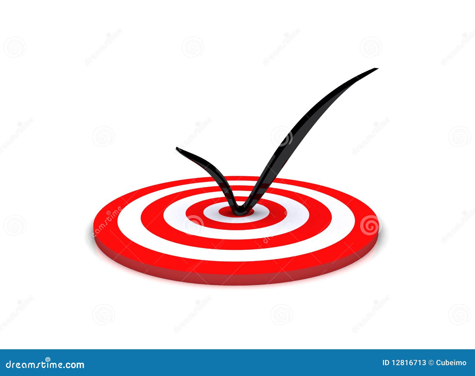 Target Tick stock illustration. Illustration of circle - 12816713