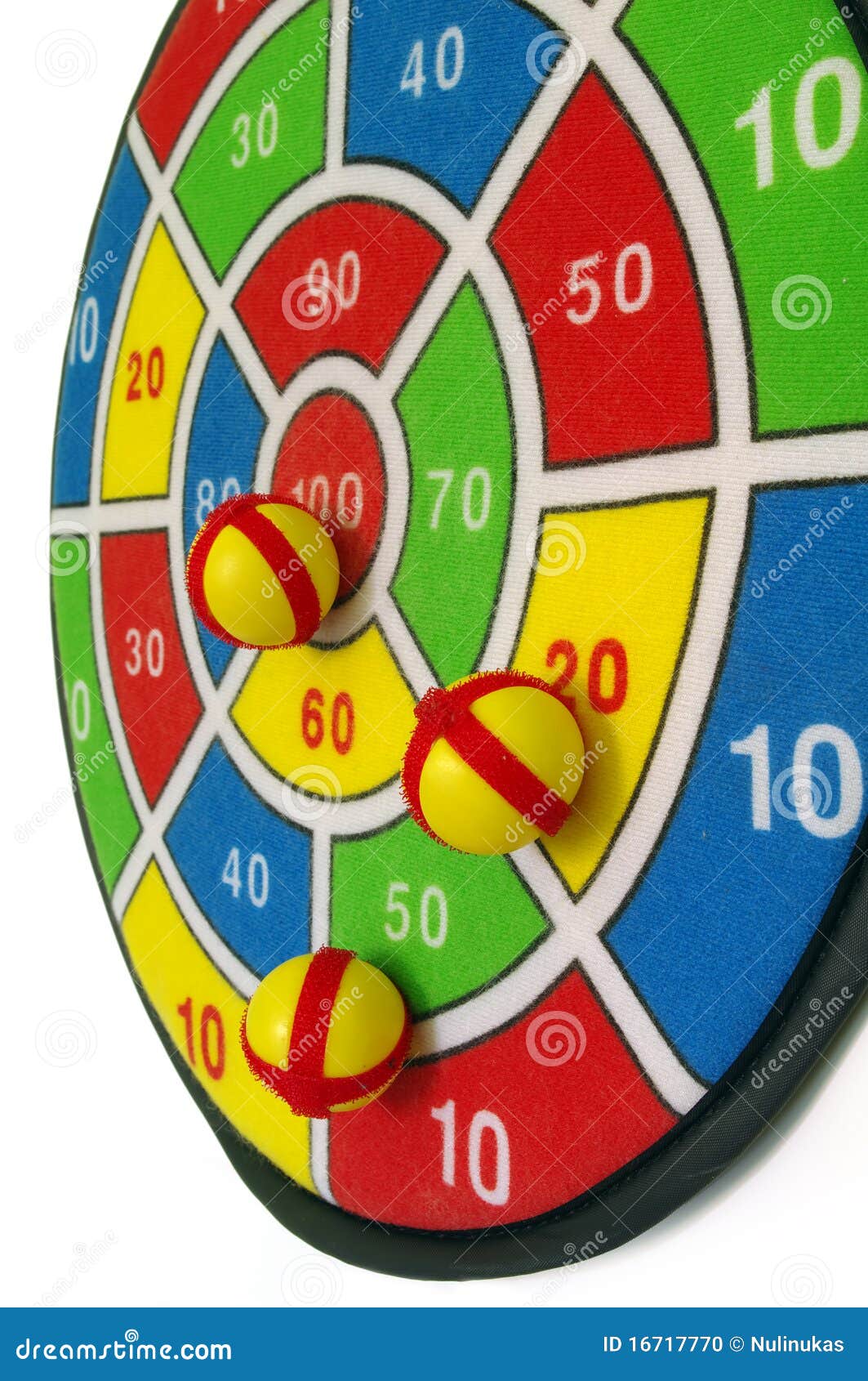 Target toy with balls stock photo. Image of perfection - 16717770