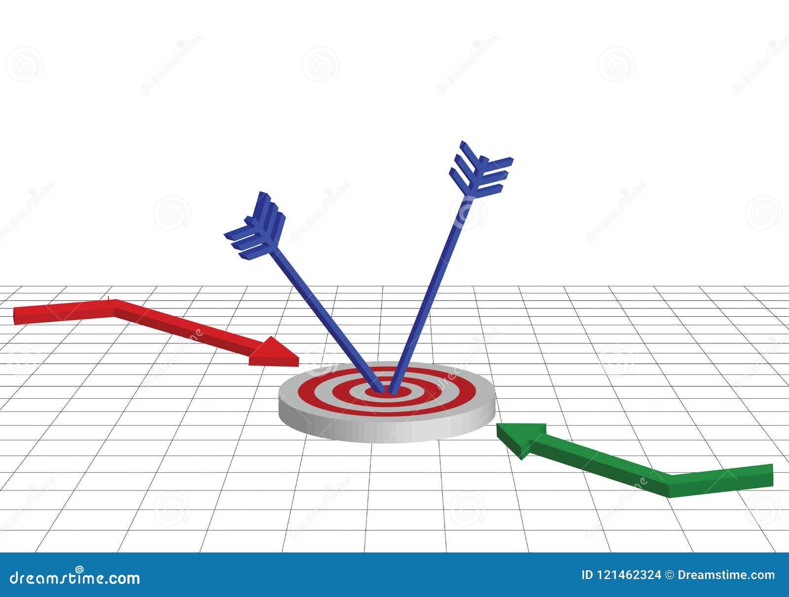 Target Trading stock vector. Illustration of arrows - 121462324