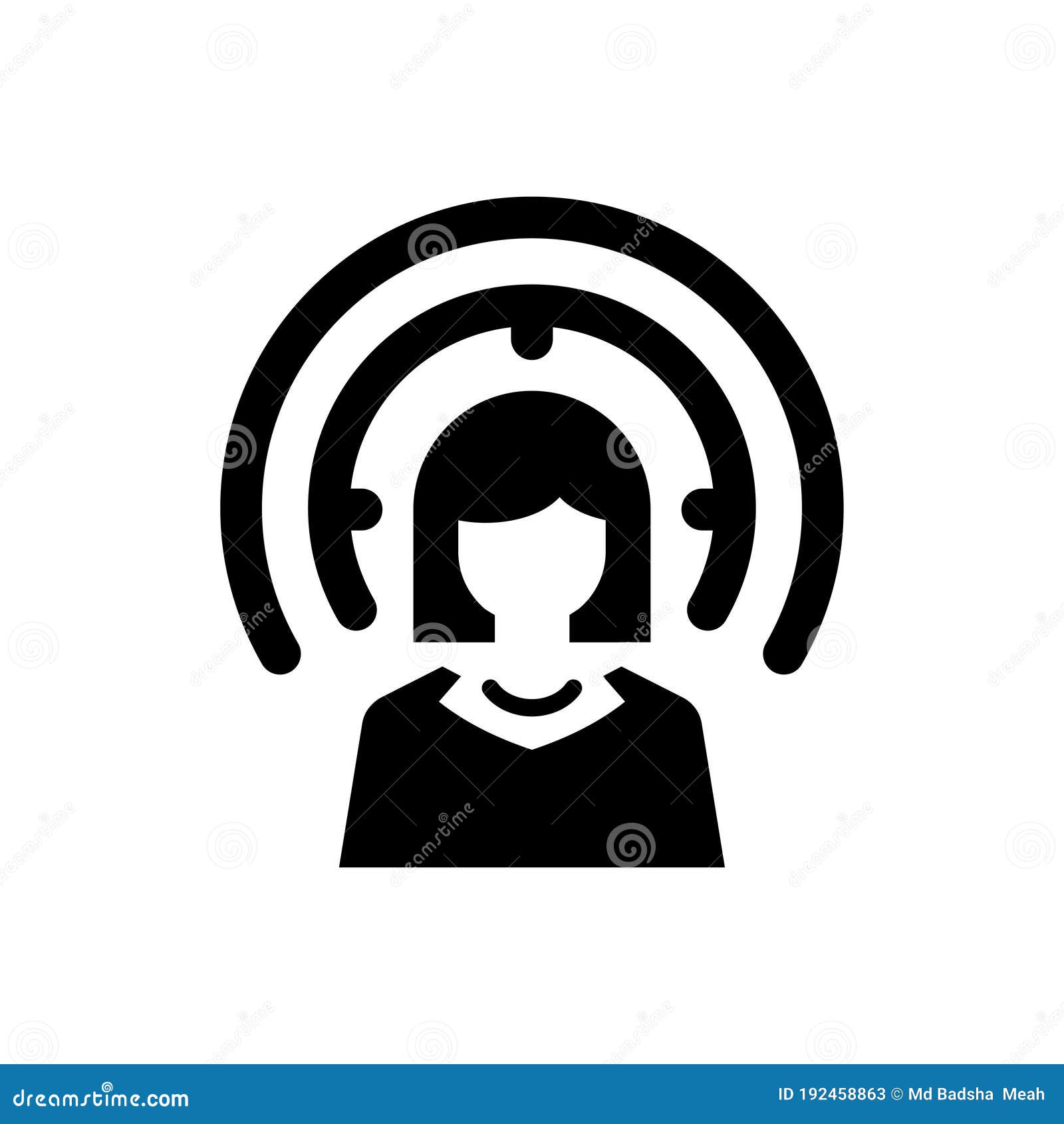 Target User Icon stock vector. Illustration of profile - 192458863