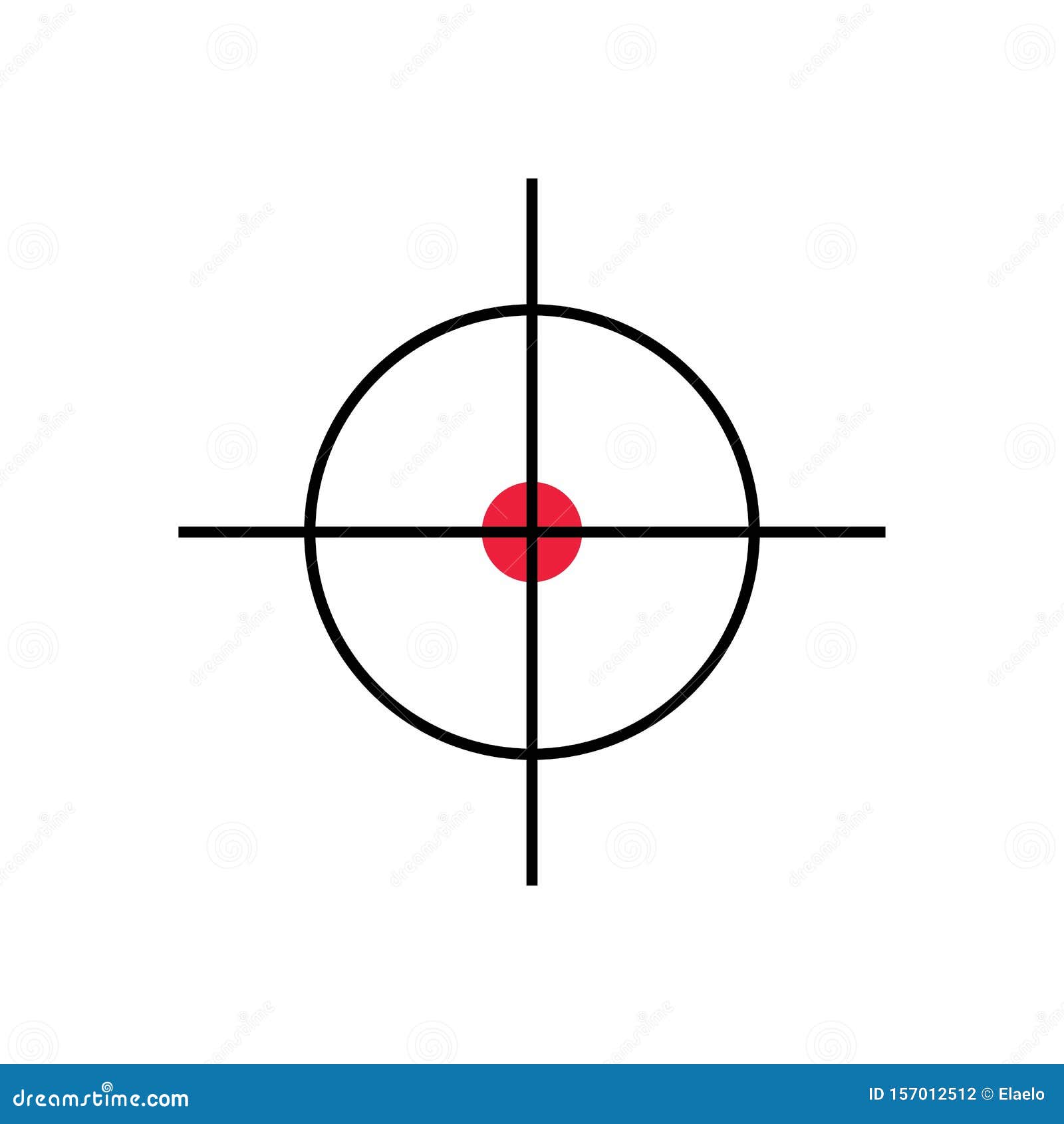 Target Vector Icon Illustration Stock Vector - Illustration of ...