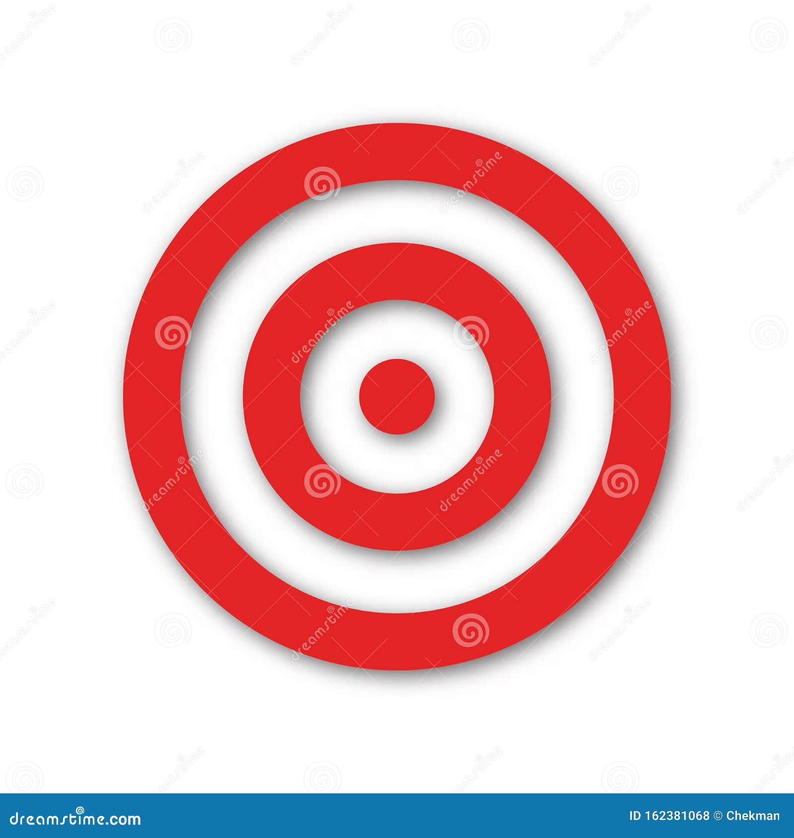 Vector target icon stock illustration. Illustration of circle - 162381068