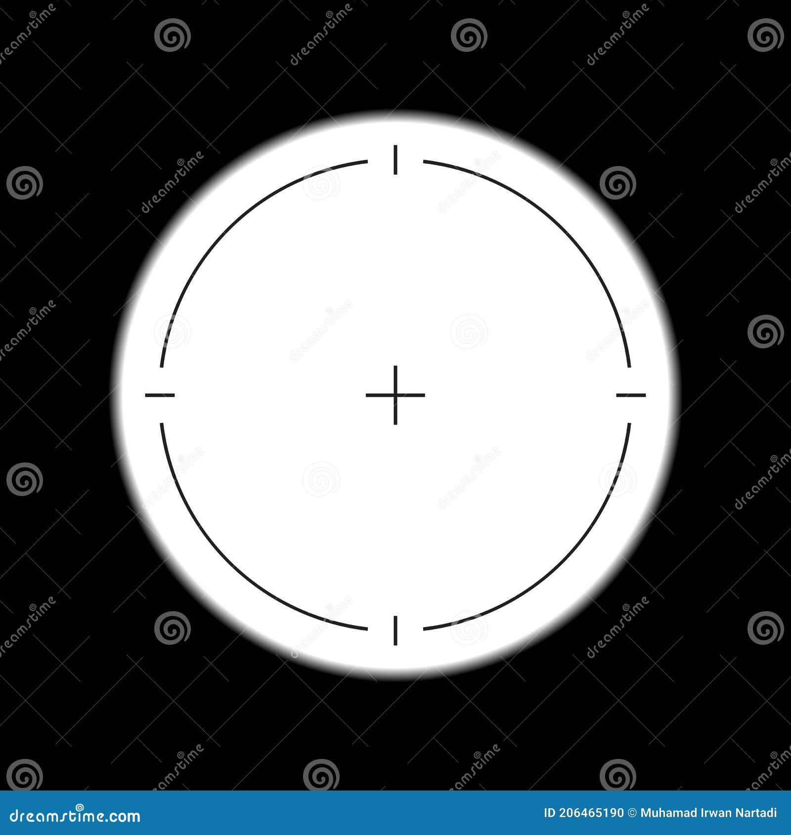 Target View Vector Illustration Stock Vector - Illustration of military ...