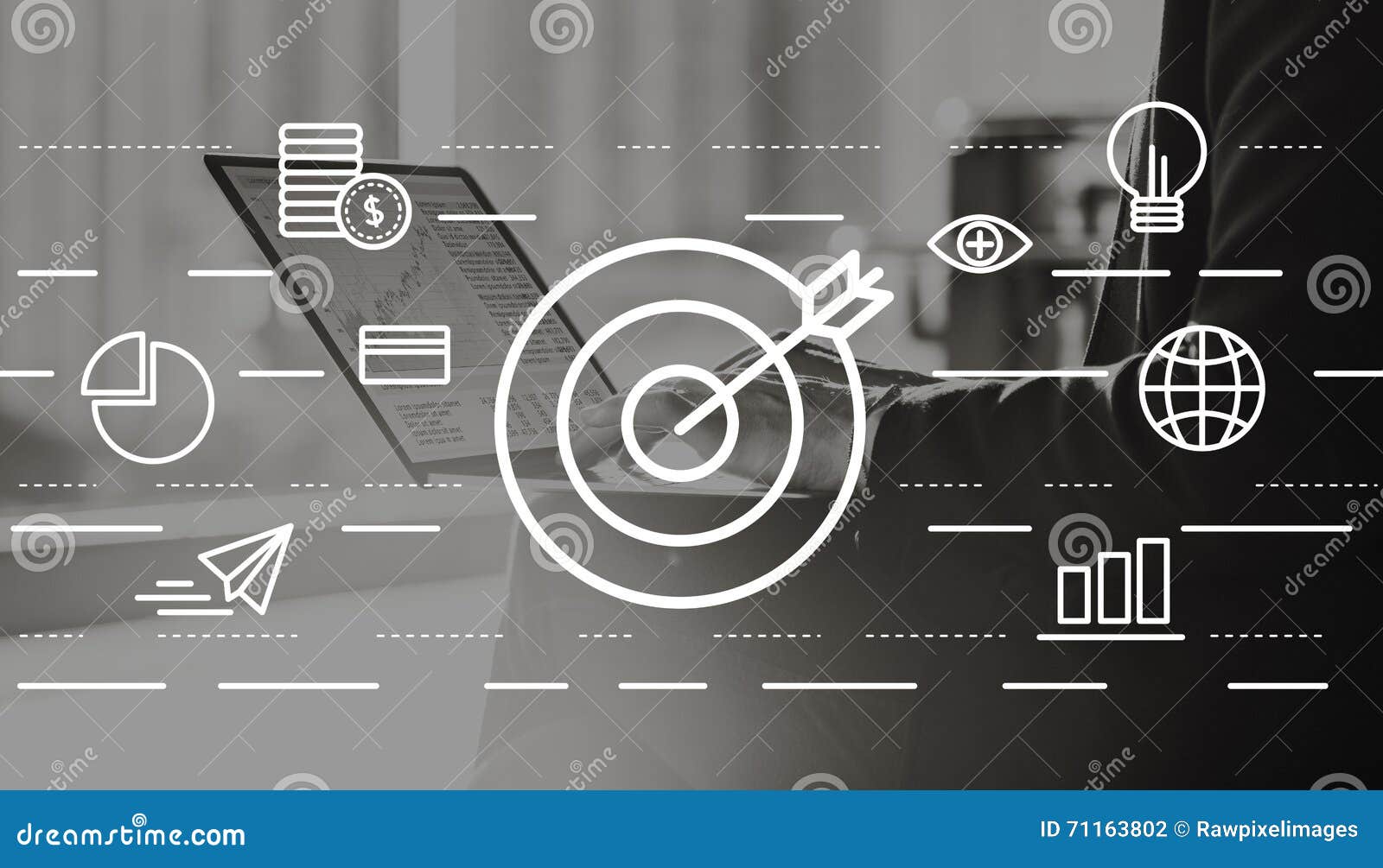 Target Vision Mission Creative Ideas Concept Stock Photo - Image of ...