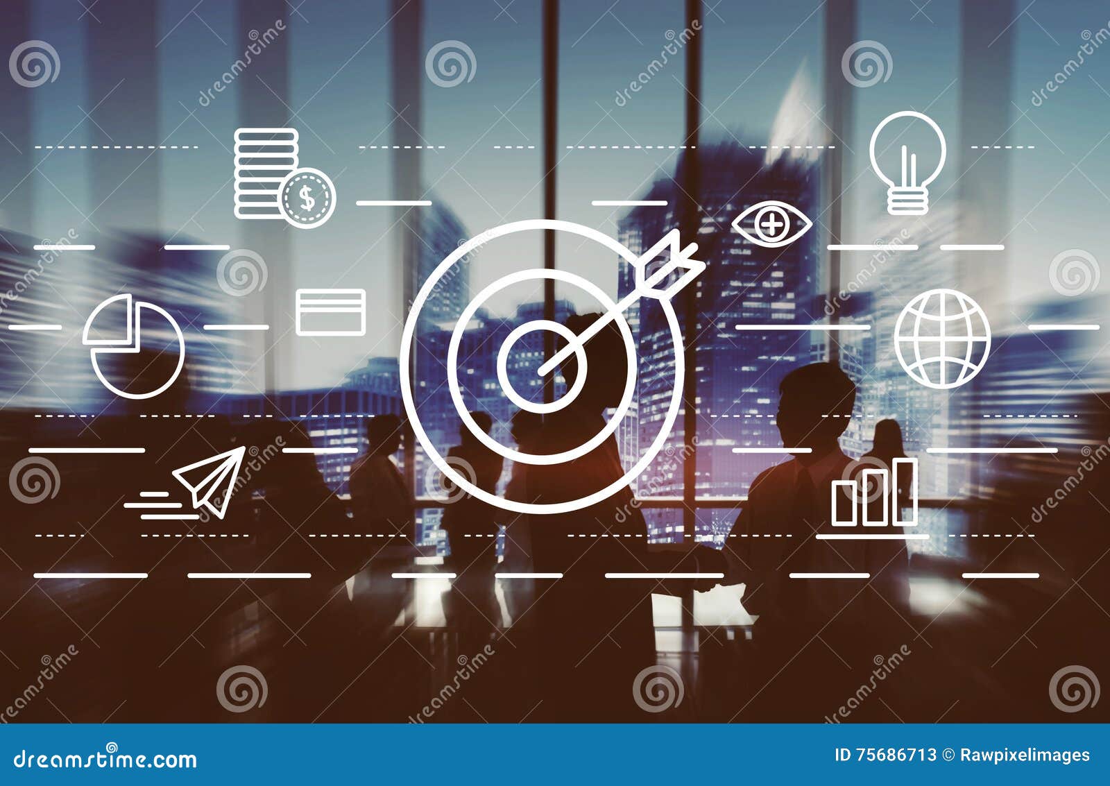 Target Vision Mission Creative Ideas Concept Stock Image - Image of ...