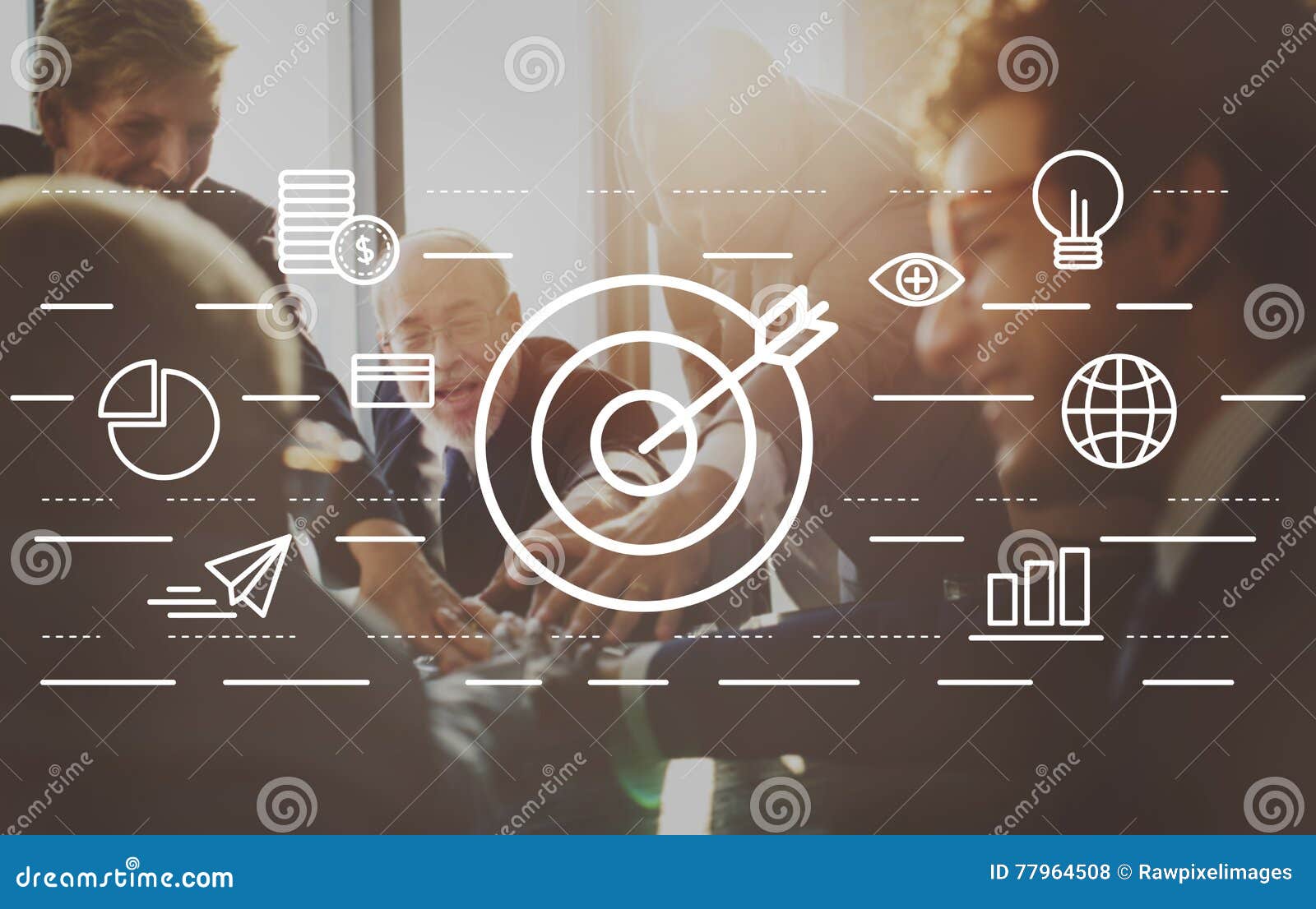 Target Vision Mission Creative Ideas Concept Stock Photo - Image of ...