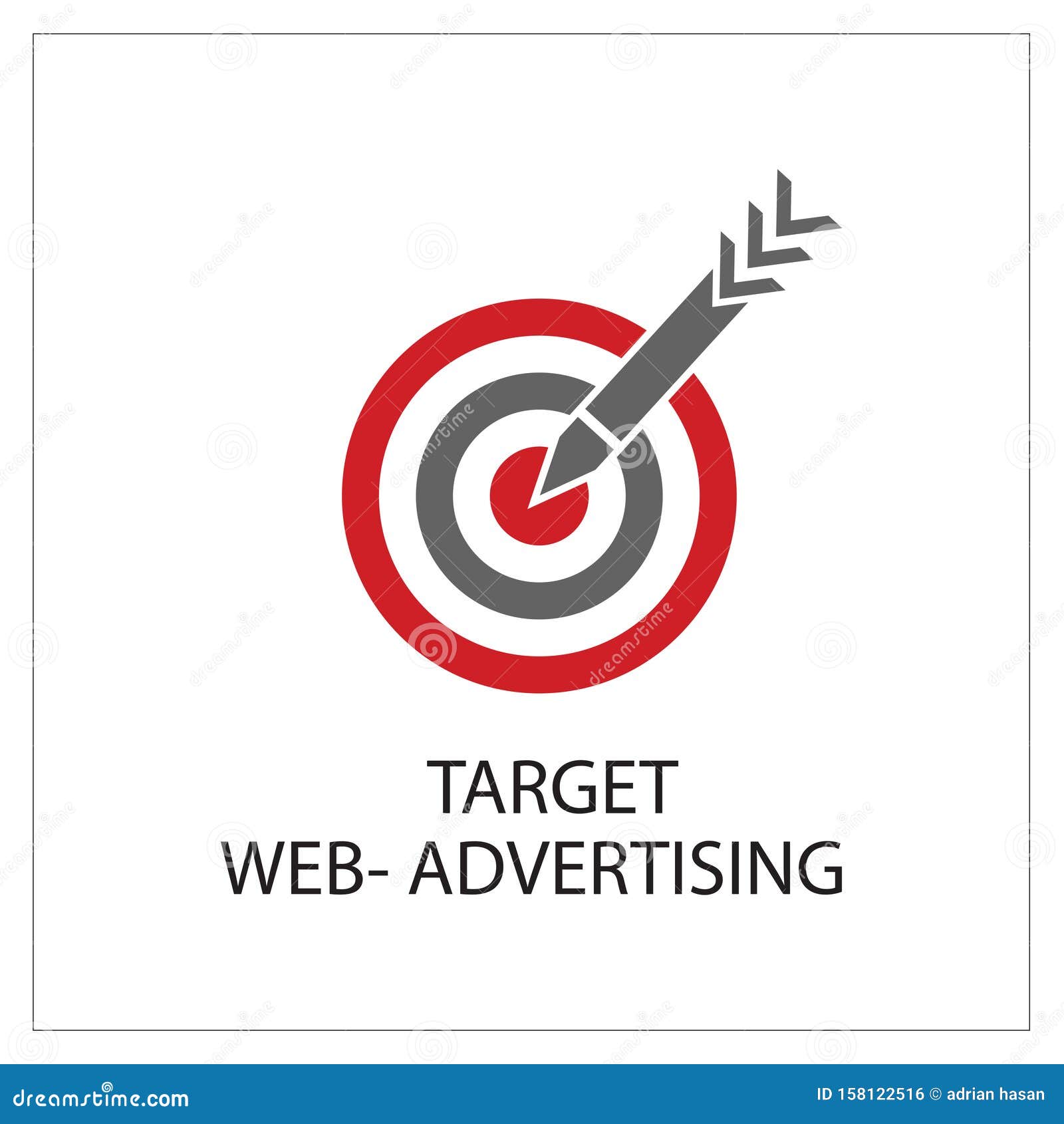 Target WEb-Advertising Simpel Logo Icon Vector Ilustration Stock Vector ...
