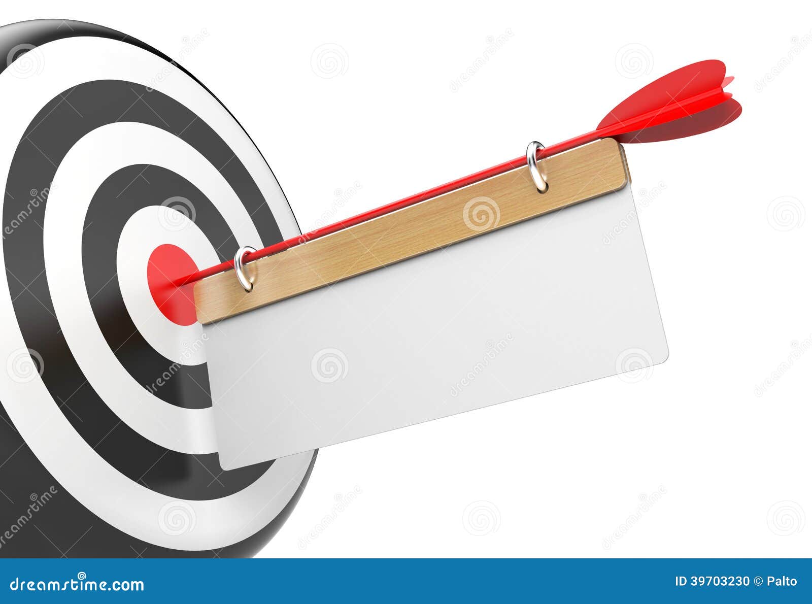 Target with white board stock illustration. Illustration of accurate ...