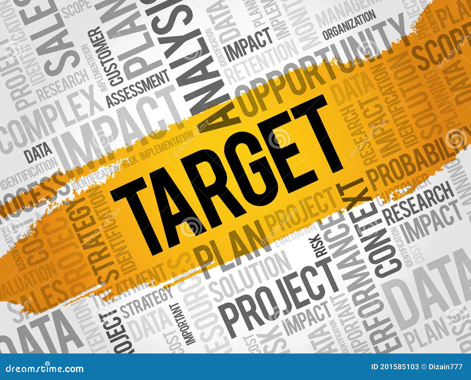 TARGET word cloud stock illustration. Illustration of identity - 201585103