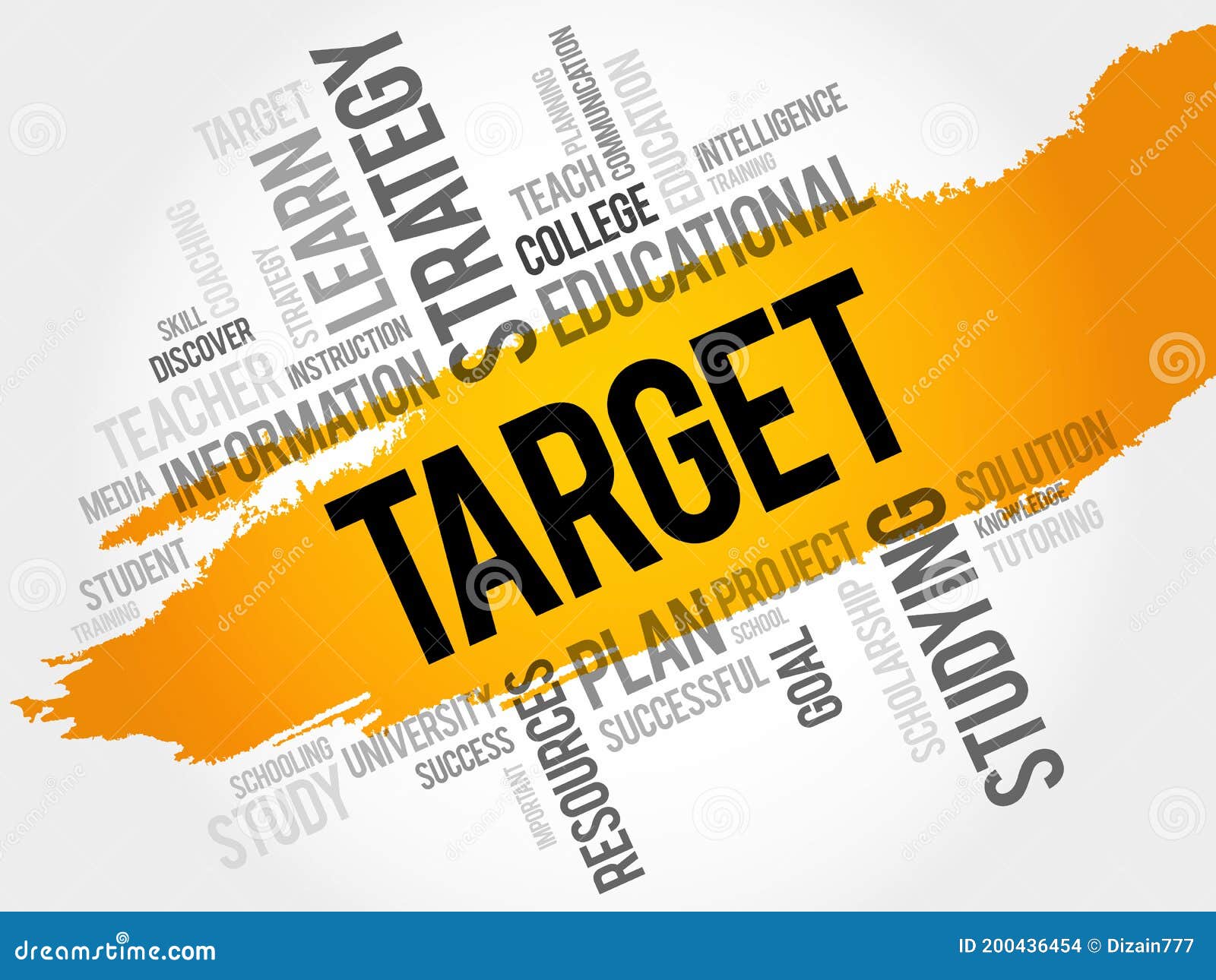 TARGET word cloud stock illustration. Illustration of goal - 200436454