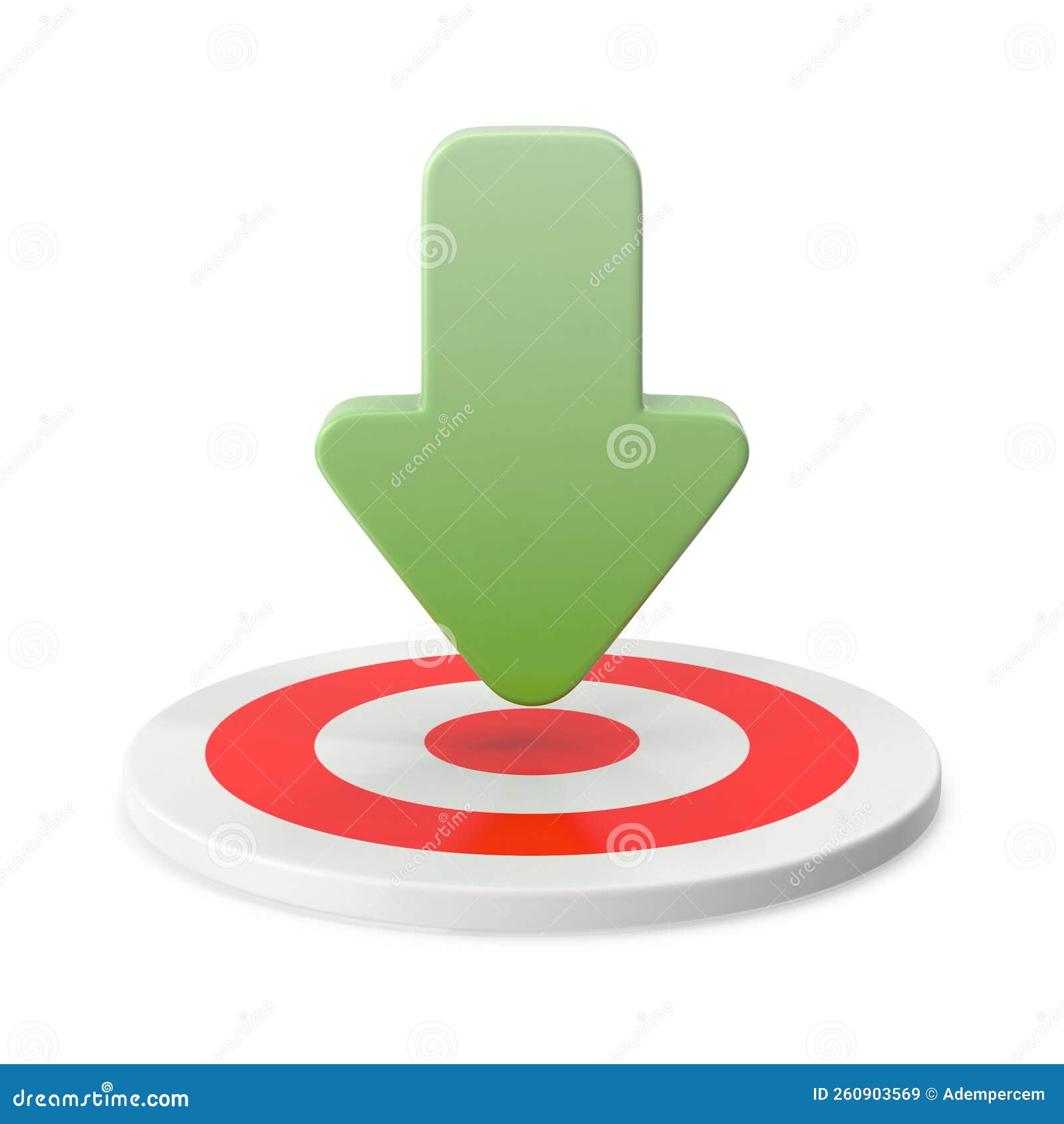 Target and Yellow Arrow stock illustration. Illustration of symbol ...