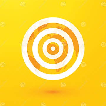 Target and Yellow World Map Stock Vector - Illustration of modern ...