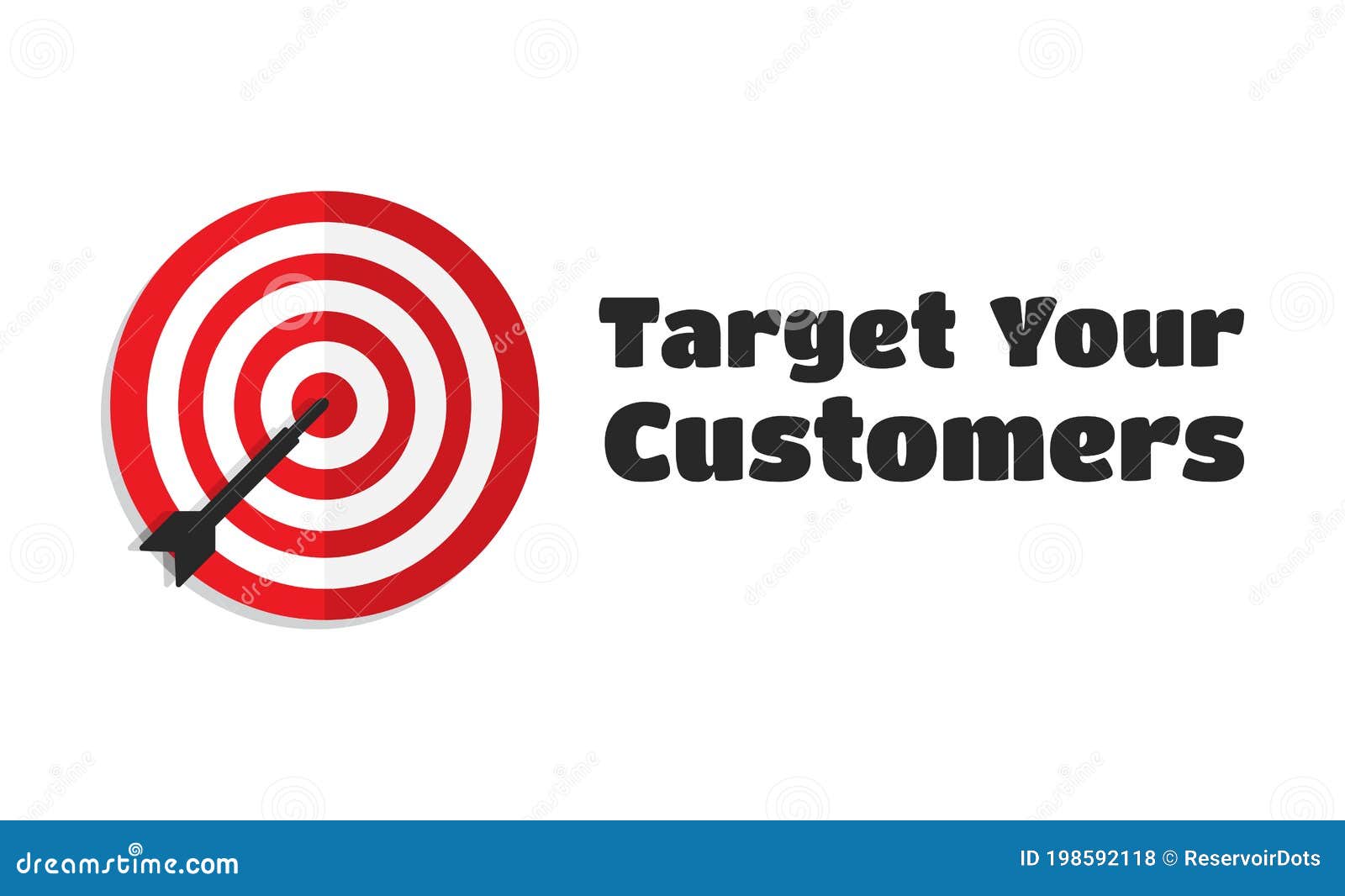 Target Your Customers Aim Icon Stock Vector - Illustration of customers ...