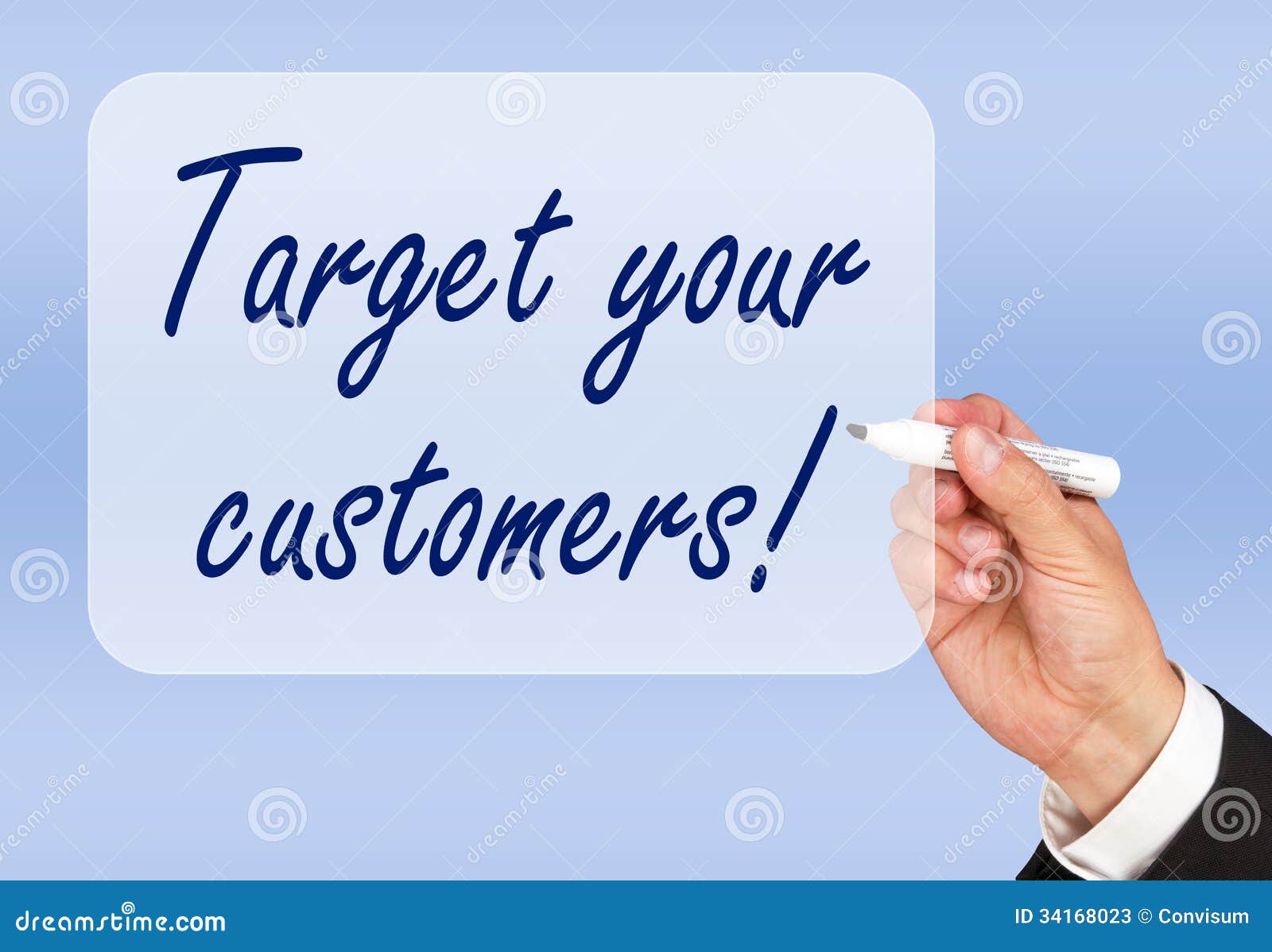 Target your customers stock image. Image of interactive - 34168023
