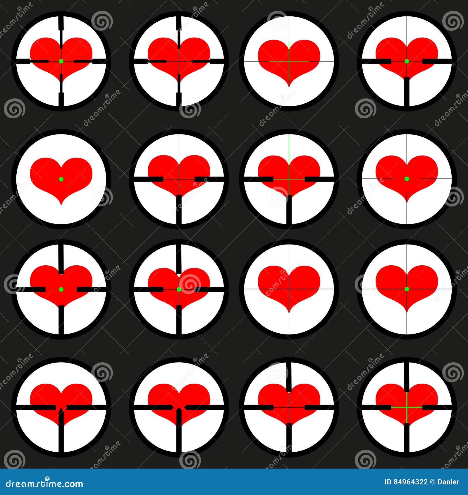 Targeted at Heart, Target Graphics Stock Vector - Illustration of ...