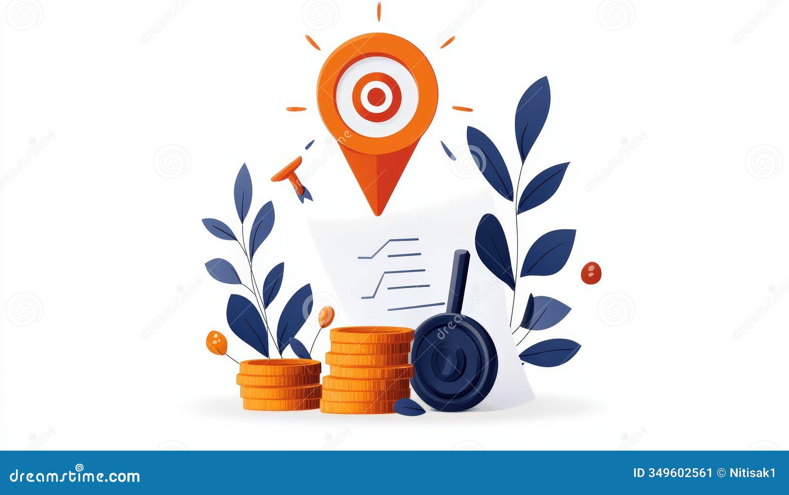 Targeted Investment Strategy Illustration Stock Illustration ...